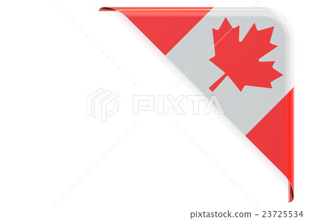 Flag of Canada. Corner, button, label - Stock Illustration [23725534 ...