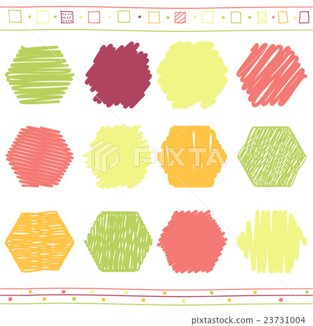 Vector set of scribble elements - Stock Illustration [23731004] - PIXTA