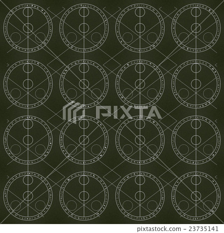 Magical signs inside the circle 3d illustration - Stock Illustration ...