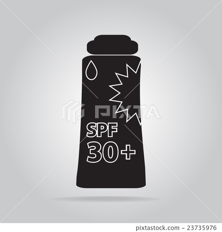 Sunscreen lotion icon - Stock Illustration [23735976] - PIXTA