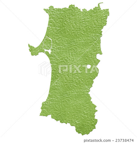 Akita Prefecture Map - Stock Illustration [23738474] - PIXTA