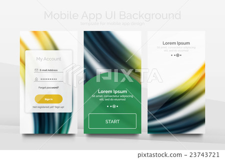 Mobile background ui - Stock Illustration [23743721] - PIXTA