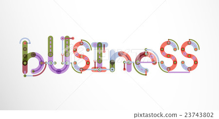 Business word lettering - Stock Illustration [23743802] - PIXTA