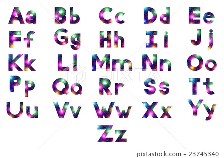 Alphabet, Set of Letters, Firework - Stock Illustration [23745340] - PIXTA