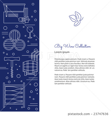 Winemaking, wine tasting graphic design concept-插圖素材 [23747636] - PIXTA圖庫