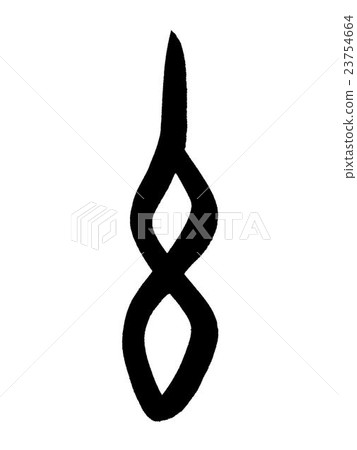 Bone script Han Kanji "Horse" oracle bone script - Stock Illustration ...