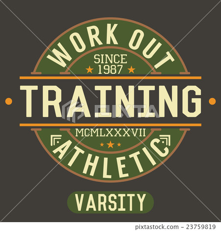 T-shirt Print design, Training typography vector - Stock Illustration ...
