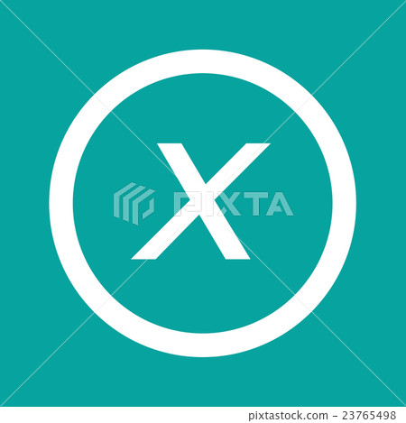 Basic font letter x icon Illustration design - Stock Illustration ...