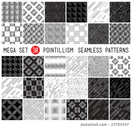 Universal set vector seamless patterns - Stock Illustration [23769107 ...