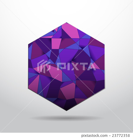 Purple polygon material design background - Stock Illustration ...