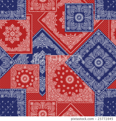 Bandana patchwork - Stock Illustration [23772845] - PIXTA