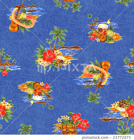 Aloha shirt pattern - Stock Illustration [23772873] - PIXTA
