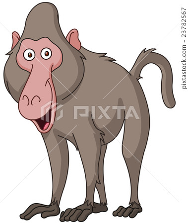 Smiling baboon - Stock Illustration [23782567] - PIXTA
