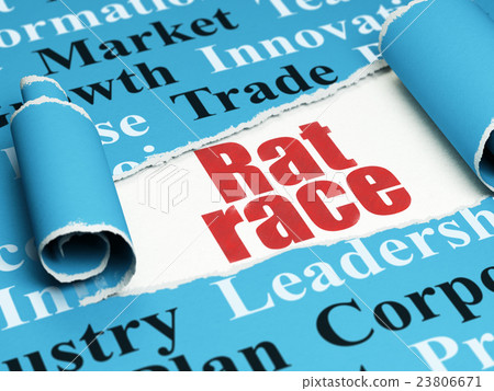 Business concept: red text Rat Race under the - Stock Illustration ...