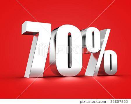 70 percent sign - Stock Illustration [23807263] - PIXTA