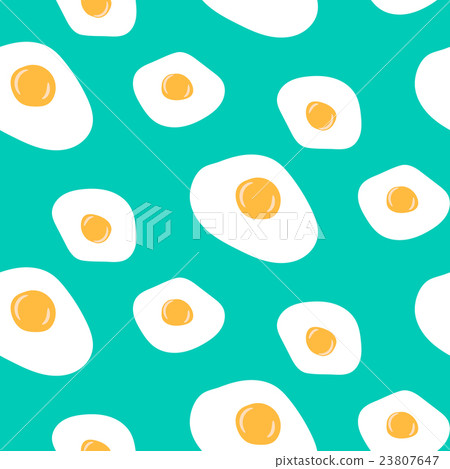 Egg seamless green vector pattern. - Stock Illustration [23807647] - PIXTA
