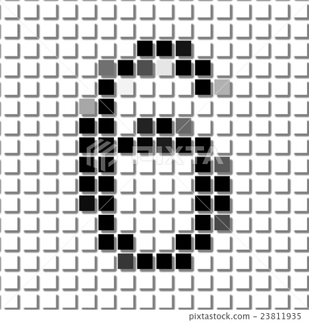 Six. Simple black squares in number six - Stock Illustration [23811935 ...