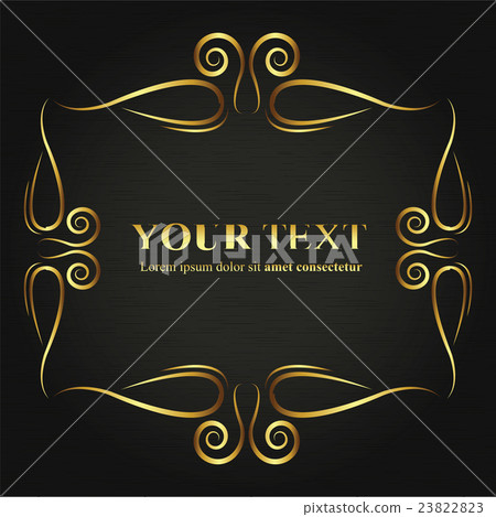 frame vector eps10 gold - Stock Illustration [23822823] - PIXTA