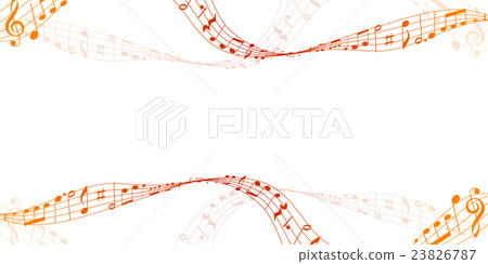 Music score Music score background - Stock Illustration [23826787] - PIXTA