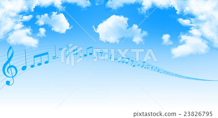 Music score Music score background - Stock Illustration [23826795] - PIXTA