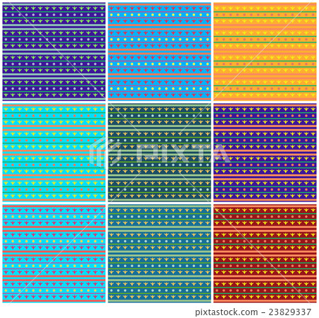 Pattern small pattern set - Stock Illustration [23829337] - PIXTA