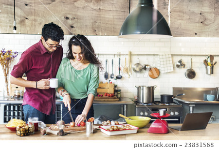 Couple Cooking Hobby Liefstyle Concept - Stock Photo [23831568] - PIXTA