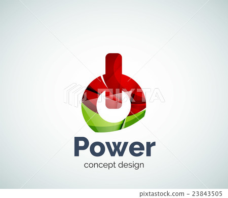 Power button logo template - Stock Illustration [23843505] - PIXTA