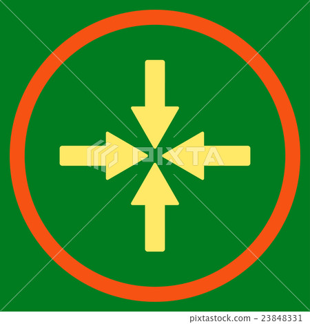 Collide Arrows Icon - Stock Illustration [23848331] - PIXTA