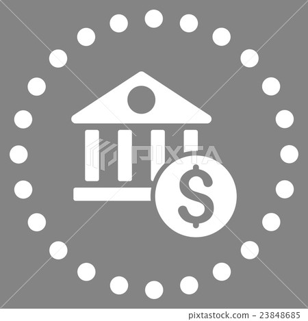 Dollar Bank Icon - Stock Illustration [23848685] - PIXTA