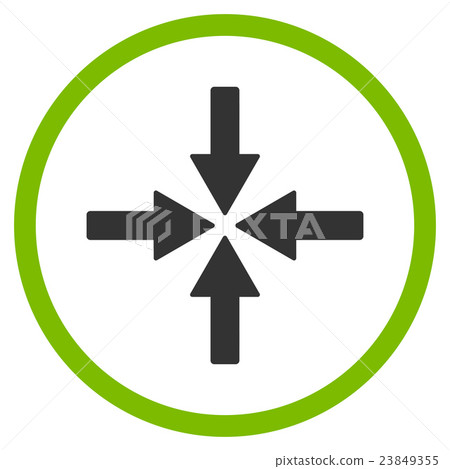 Collide Arrows Icon - Stock Illustration [23849355] - PIXTA