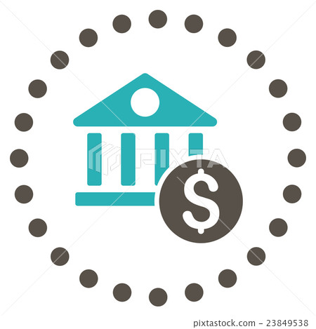 Dollar Bank Icon - Stock Illustration [23849538] - PIXTA