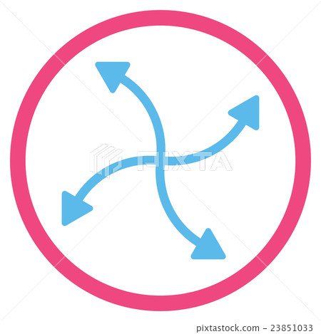 Swirl Arrows Icon - Stock Illustration [23851033] - PIXTA