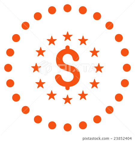 Dollar Stars Icon - Stock Illustration [23852404] - PIXTA