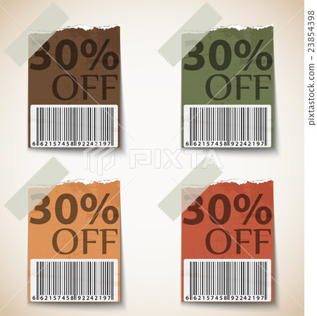 Ripped labels for business design background - Stock Illustration ...