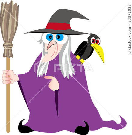 Witch and crow - Stock Illustration [23871038] - PIXTA