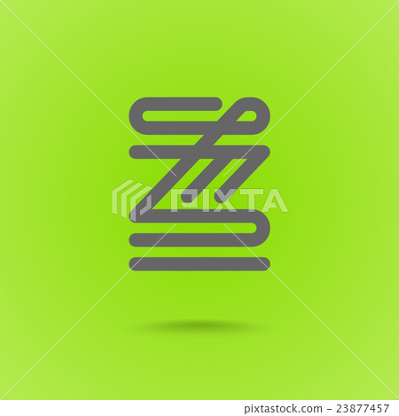 Z Letter. Z type line shape. Z Line Logo Design... - Stock Illustration ...