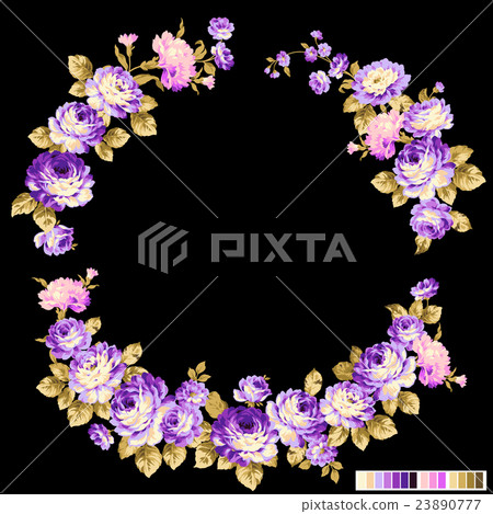 Roses frame decorations - Stock Illustration [23890777] - PIXTA