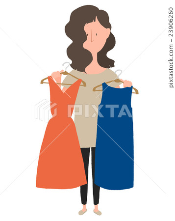 Changing clothes - Stock Illustration [23906260] - PIXTA