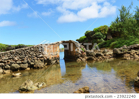 Guam Inalahan Old bridge in natural pool - Stock Photo [23922240] - PIXTA