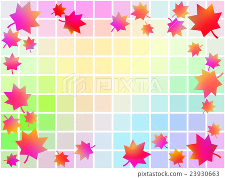 Momiji as a cube pattern - Stock Illustration [23930663] - PIXTA