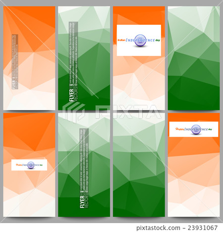 Set of modern flyers. Background for Happy Indian - Stock Illustration ...