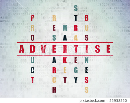 Advertising concept: Advertise in Crossword Puzzle - Stock Illustration ...
