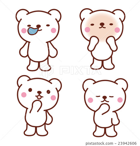 Kuma's expression Full body - Stock Illustration [23942606] - PIXTA