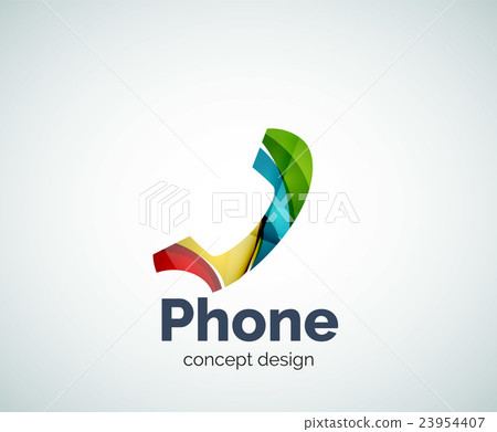 Retro phone logo template - Stock Illustration [23954407] - PIXTA