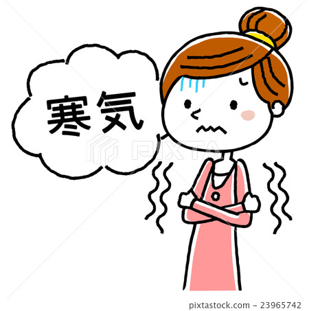 Young lady: chills - Stock Illustration [23965742] - PIXTA