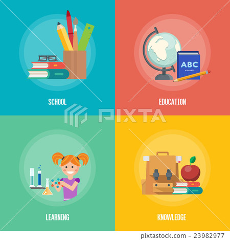 Education infographics concept icon - Stock Illustration [23982977] - PIXTA