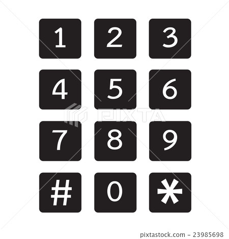 keypad icon illustration design - Stock Illustration [23985698] - PIXTA