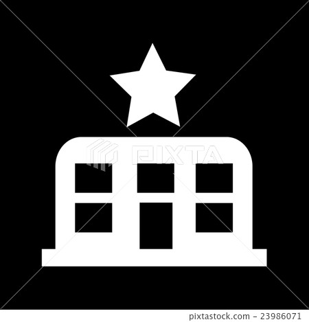 1 Star Hotel icon Illustration design - Stock Illustration [23986071 ...