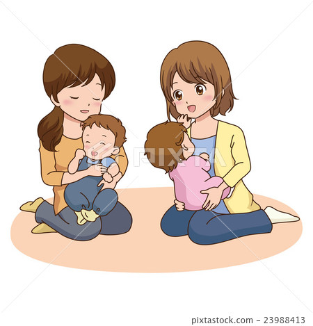 Parent-child child rearing illustration - Stock Illustration [23988413 ...