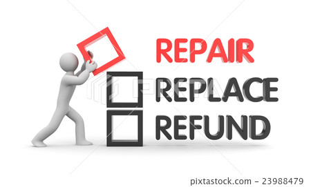 Repair, replace or refund - Stock Illustration [23988479] - PIXTA